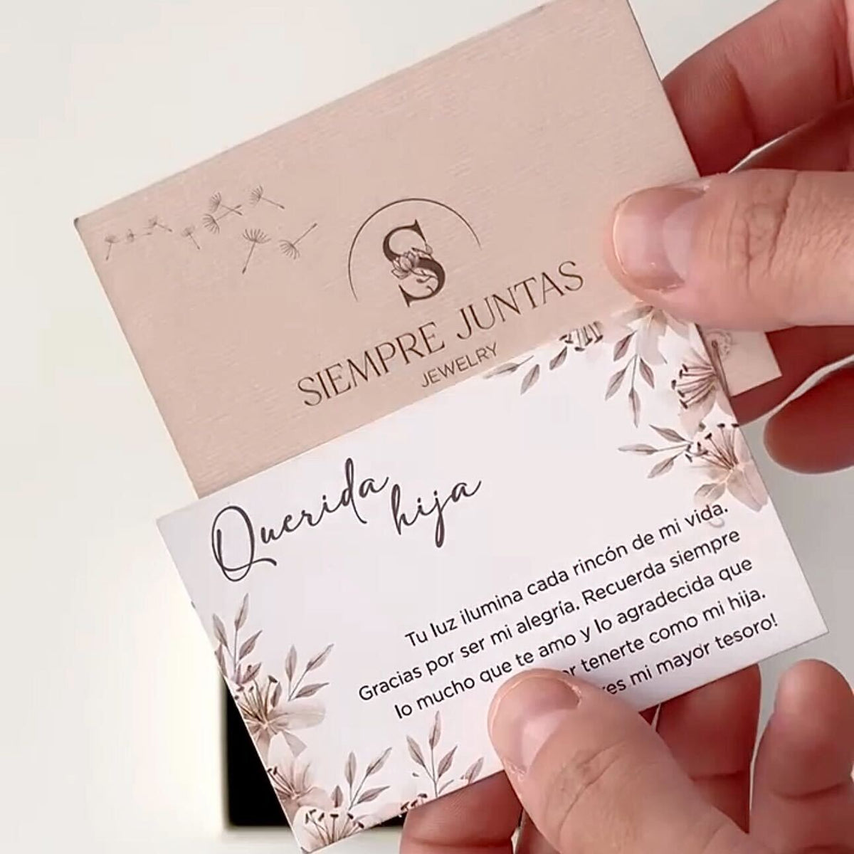 Tarjeta para Regalar tu Joya con Dedicatoria - Siemprejuntas – Siempre ...